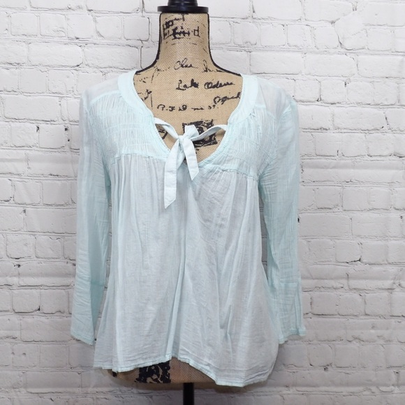 Mudd | Tops | Mudd Aqua Gauze Tunic | Poshmark